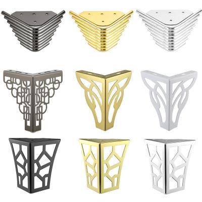 China Wanjusheng Wholesale Golden Sofa Chrome Furniture Legs Cabinet Legs Antique Brass Sofa Cabinet Chrome Legs for sale