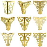China Wanjusheng Wholesale Golden Sofa Chrome Furniture Legs Cabinet Legs Antique Brass Sofa Cabinet Chrome Legs for sale