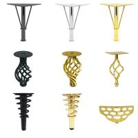 China Wanjusheng Wholesale Golden Sofa Chrome Furniture Legs Cabinet Legs Antique Brass Sofa Cabinet Chrome Legs for sale