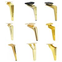 China Wanjusheng Wholesale Golden Sofa Chrome Furniture Legs Cabinet Legs Antique Brass Sofa Cabinet Chrome Legs for sale
