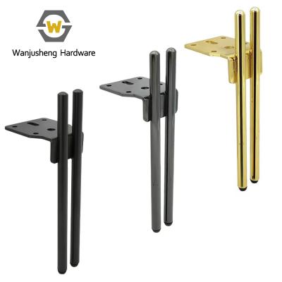 China Black and Gold Furniture Metal Legs Custom-made Iron Metal Furniture Legs Modern Sofa Legs for sale
