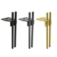 China Black and Gold Furniture Metal Legs Custom-made Iron Metal Furniture Legs Modern Sofa Legs for sale
