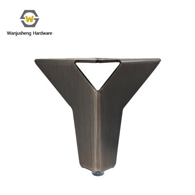China Wanjusheng Furniture Hardware Furniture Feet Metal Gun Black Table Legs Modern Sofa Legs for sale
