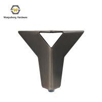 China Wanjusheng Furniture Hardware Furniture Feet Metal Gun Black Table Legs Modern Sofa Legs for sale