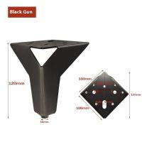 China Wanjusheng Furniture Hardware Furniture Feet Metal Gun Black Table Legs Modern Sofa Legs for sale