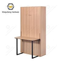 China Wooden Wall Bed Foldable Horizontal Hidden Wall Bed Bedroom Furniture Murphy Modern Storage Bed for sale
