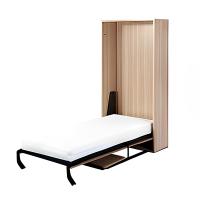 China Wooden Wall Bed Foldable Horizontal Hidden Wall Bed Bedroom Furniture Murphy Modern Storage Bed for sale
