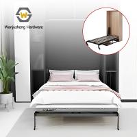 China Wooden Wall Bed Foldable Horizontal Hidden Wall Bed Bedroom Furniture Murphy Modern Storage Bed for sale