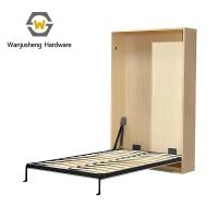 China Concealed Space-saving Hardware Kit White Vertical Foldable Mechanism Murphy Wall Bed for sale