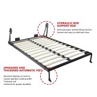 China Concealed Space-saving Hardware Kit White Vertical Foldable Mechanism Murphy Wall Bed for sale