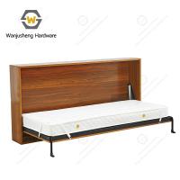 China Bedroom Furniture Modern Style Functional Folding Bed Frame Desk Metal Wood Wall-mounted Murphy Bed for sale