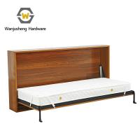 China Bedroom Furniture Modern Style Functional Folding Bed Frame Desk Metal Wood Wall-mounted Murphy Bed for sale
