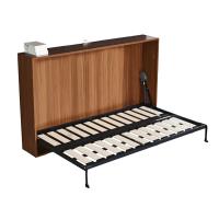 China Bedroom Furniture Modern Style Functional Folding Bed Frame Desk Metal Wood Wall-mounted Murphy Bed for sale