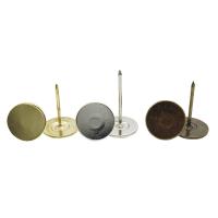 China Sofa Industry Nail Furniture Decorative Nails Silver Flat Head Upholstery Pins Decorative Pushpin Furniture Sofa Pins for sale