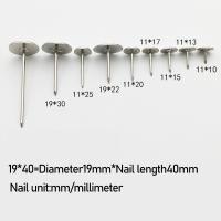 China Sofa Industry Nail Furniture Decorative Nails Silver Flat Head Upholstery Pins Decorative Pushpin Furniture Sofa Pins for sale
