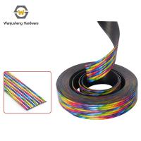 China Plastic Gold Car Trim Strip Furniture Upholstery Bed Decorative Strips Edge Sofa PVC Edge Banding Without Tape for sale