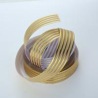 China Furniture Use Edge Strip Pvc Decoration Soft Beauty Gold Strip Plastic Edge Trimming Flexible Pvc Edge Banding for sale