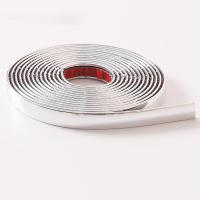 China Customized Metal Gold Decorative Brushed Self-Adhesive Tape PVC Edge Tape Sofa Tile Decoration for sale