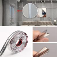 China Customized Metal Gold Decorative Brushed Self-Adhesive Tape PVC Edge Tape Sofa Tile Decoration for sale