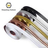 China Self-Adhesive Tile Decorative Edging Strips Sofa Decorative Accessories PVC Plastic Striped Accent Wall Decorative Strips for sale