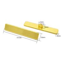 China Hardware Sofa Button Rectangular Pendant Throw Pillow Decorative Buckle Golden Sofa and Bedhead Upholstered Buckle for sale