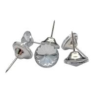 China Sofa Cushioned Backrest Decorative Sofa Crystal Buttons Chair Glass Rhinestone Buttons Headboard Sofa Sewing DIY Decorations for sale