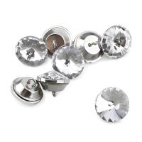 China Sofa Cushioned Backrest Decorative Sofa Crystal Buttons Chair Glass Rhinestone Buttons Headboard Sofa Sewing DIY Decorations for sale