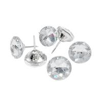 China Sofa Cushioned Backrest Decorative Sofa Crystal Buttons Chair Glass Rhinestone Buttons Headboard Sofa Sewing DIY Decorations for sale
