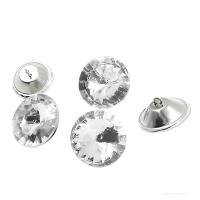 China Sofa Cushioned Backrest Decorative Sofa Crystal Buttons Chair Glass Rhinestone Buttons Headboard Sofa Sewing DIY Decorations for sale