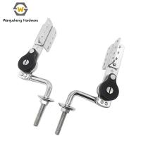 China Wanjusheng Stainless Steel Furniture Hardware Adjustable Sofa Headrest Folding Mechanism Hinge Design Kitchen Living Room School for sale