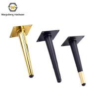 China Brass Inclined Conical Leg for Furniture for Coffee Tables Chairs Beds Cabinets Sofas Gold Chromium Iron for Kitchen Hotel Use for sale