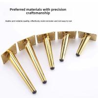 China Brass Inclined Conical Leg for Furniture for Coffee Tables Chairs Beds Cabinets Sofas Gold Chromium Iron for Kitchen Hotel Use for sale