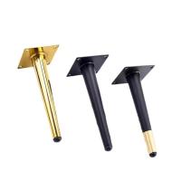 China Brass Inclined Conical Leg for Furniture for Coffee Tables Chairs Beds Cabinets Sofas Gold Chromium Iron for Kitchen Hotel Use for sale