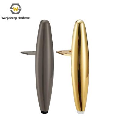 China Wanjusheng Modern Iron  Metal Furniture Legs 150mm New Style Gold Sofa Bed Coffee Table Bedside Table Legs for sale