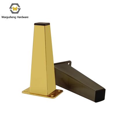 China Furniture Legs Gold Modern Nightstand TV Stand Feet Steel Metal Furniture Bed Cabinet Sofa Legs for sale
