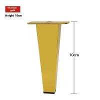 China Furniture Legs Gold Modern Nightstand TV Stand Feet Steel Metal Furniture Bed Cabinet Sofa Legs for sale