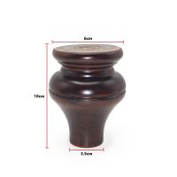 China Solid Wood Gourd Cabinet Feet Sofa Support Foot Pads Furniture Feet Wooden Legs Bed Legs for sale