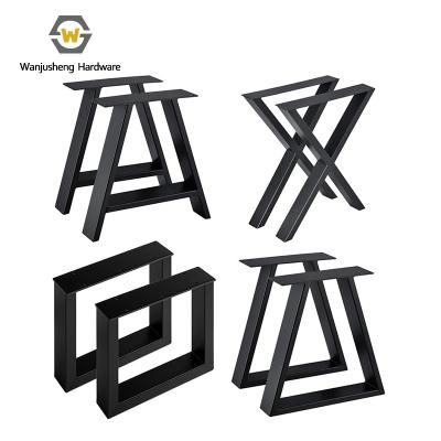 China Professional Hardware Home Desk Feet Square Table Frame Furniture Leg Metal Table Legs for sale