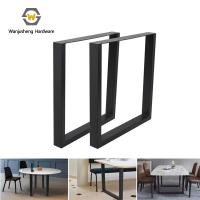China Professional Hardware Home Desk Feet Square Table Frame Furniture Leg Metal Table Legs for sale