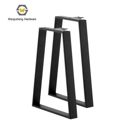 China Trapezoidal Furniture Table Legs Ironwork Metal Long and Short Stools Small Coffee Table Stand Coffee Table Feet for sale