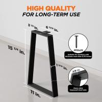 China Trapezoidal Furniture Table Legs Ironwork Metal Long and Short Stools Small Coffee Table Stand Coffee Table Feet for sale