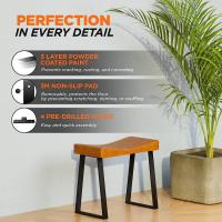 China Trapezoidal Furniture Table Legs Ironwork Metal Long and Short Stools Small Coffee Table Stand Coffee Table Feet for sale