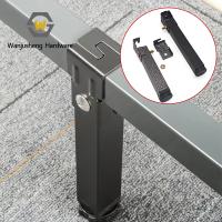 China Height Adjustable Metal Support Legs Furniture Hardware Parts Bed Cabinet Feet Central Frame Slats Replaceable Legs for sale