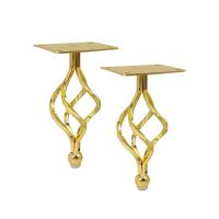 China Luxury Hollow Gold Furniture Sofa Legs Manufacturers Direct Sales Conical Metal Cabinet Table and Chair Legs Modern Sofa Legs for sale