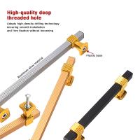 China Modern Minimalist Two-Color Cabinet & Wardrobe Handle Perforated Spacing Grooved Aluminum Bar Drawer Pull for Furniture for sale
