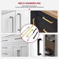 China Modern Minimalist Customized Die-cast Stainless Steel square Handles for Cabinet Wardrobe Door and Drawer Furniture Hardware for sale