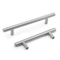 China Modern Minimalist Stainless Steel T-shaped Handles for Bedroom Furniture Cabinet Doors and Drawers for sale