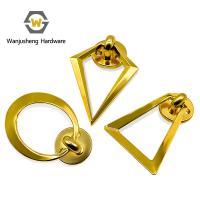 China Metal Triangular Geometric Ring Furniture Drawer Pulls Minimalist Single-hole Cabinet Door Handles & Ring Decorative Fittings for sale