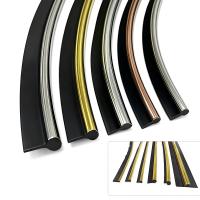 China Embedded P-type Bone Strip Inlaid Wire Fabric & Leather Furniture PVC Decorative Chair and Sofa Edge Wrapping Bone Strip for sale