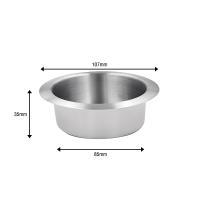 China Stainless Steel Simple & Durable Sofa Cup Holder Dining Room Drink Rack Cinema Recliner Armrest Cup Tray Hardware Accessories for sale